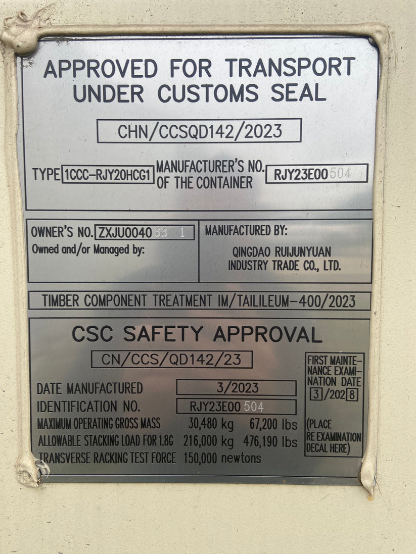 20 Foot Shipping Container HC - Like New One Trip – MI Shipping Containers